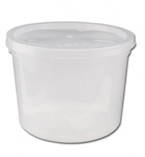 2300ML PP ROUND CONTAINER WITH LID - Ban Teck Han