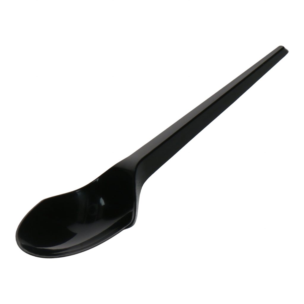 6.75IN PP BLACK SPOON - Ban Teck Han