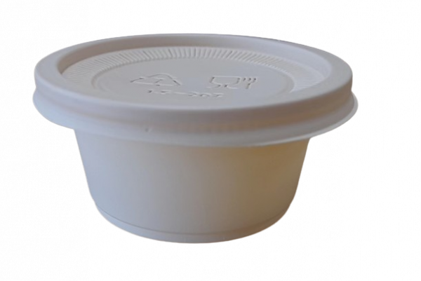 60ML/2OZ CORNSTARCH+PP SAUCE CUP AND LID - Ban Teck Han