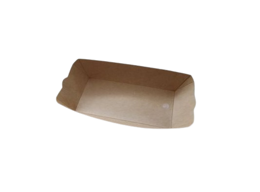 (B)160X90X43MM KRAFT LAMINATE BOAT TRAY - Ban Teck Han
